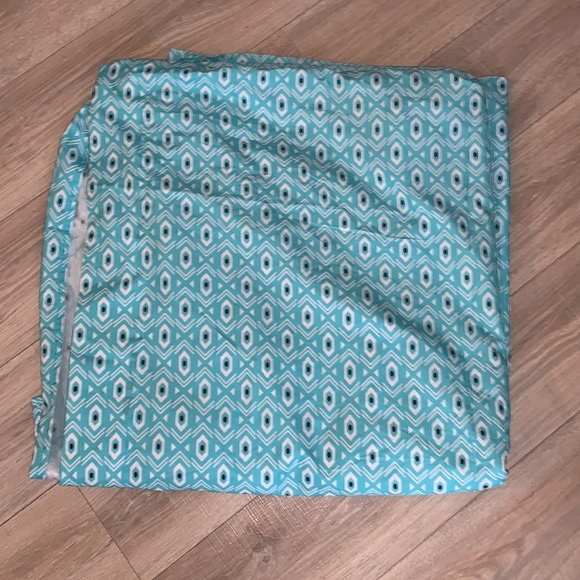 Mainstays | Bedding | Mainstays Blue Geometric Pattern Queen Flat Top ...